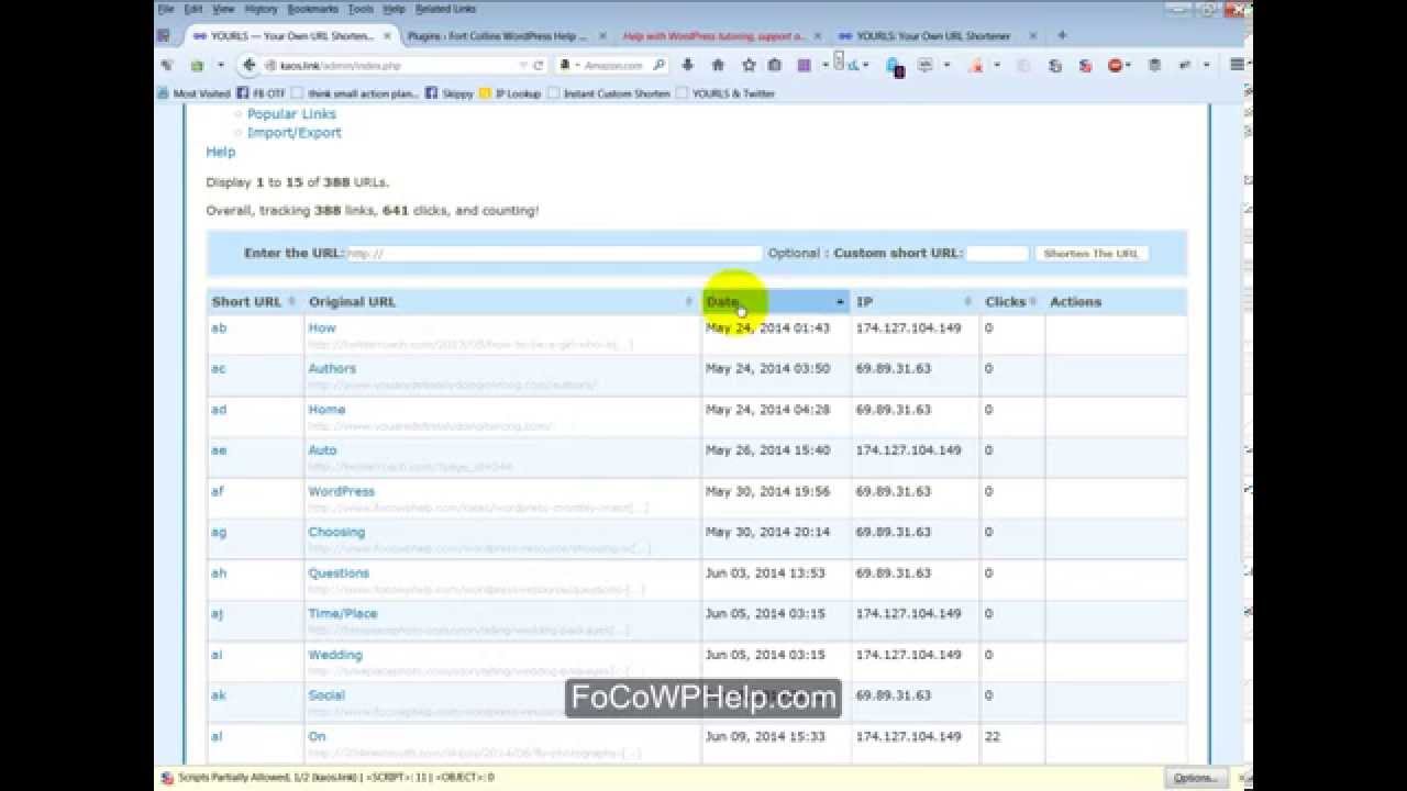 Introduction To Yourls Your Own Link Shortner Youtube