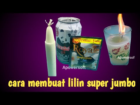 DIY ,,cara membuat lilin super jumbo #youtubepemula - YouTube