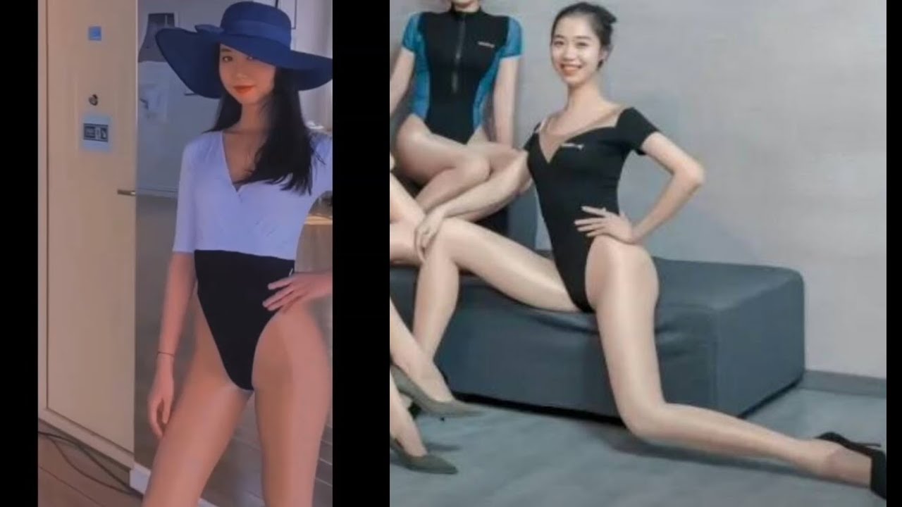 極品舍賓教練 蒙蒙 亮光褲襪 高腰丁字 連體衣服 Superb SHAPING Coach Meng Meng Thong Shiny Tights High Cut Bodysuit ...