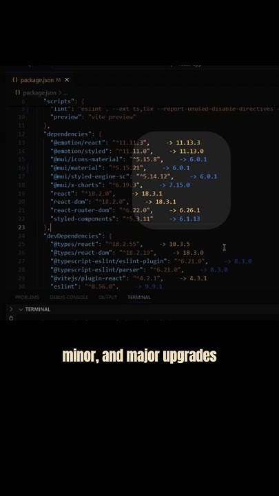 EASY NPM Upgrades 👏 #vscode #javascript #coding #programming - YouTube