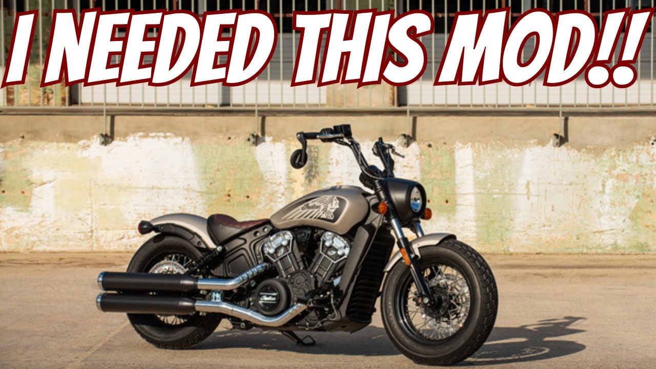 What's The Most Important Mod for Indian Scout Bobber? - YouTube