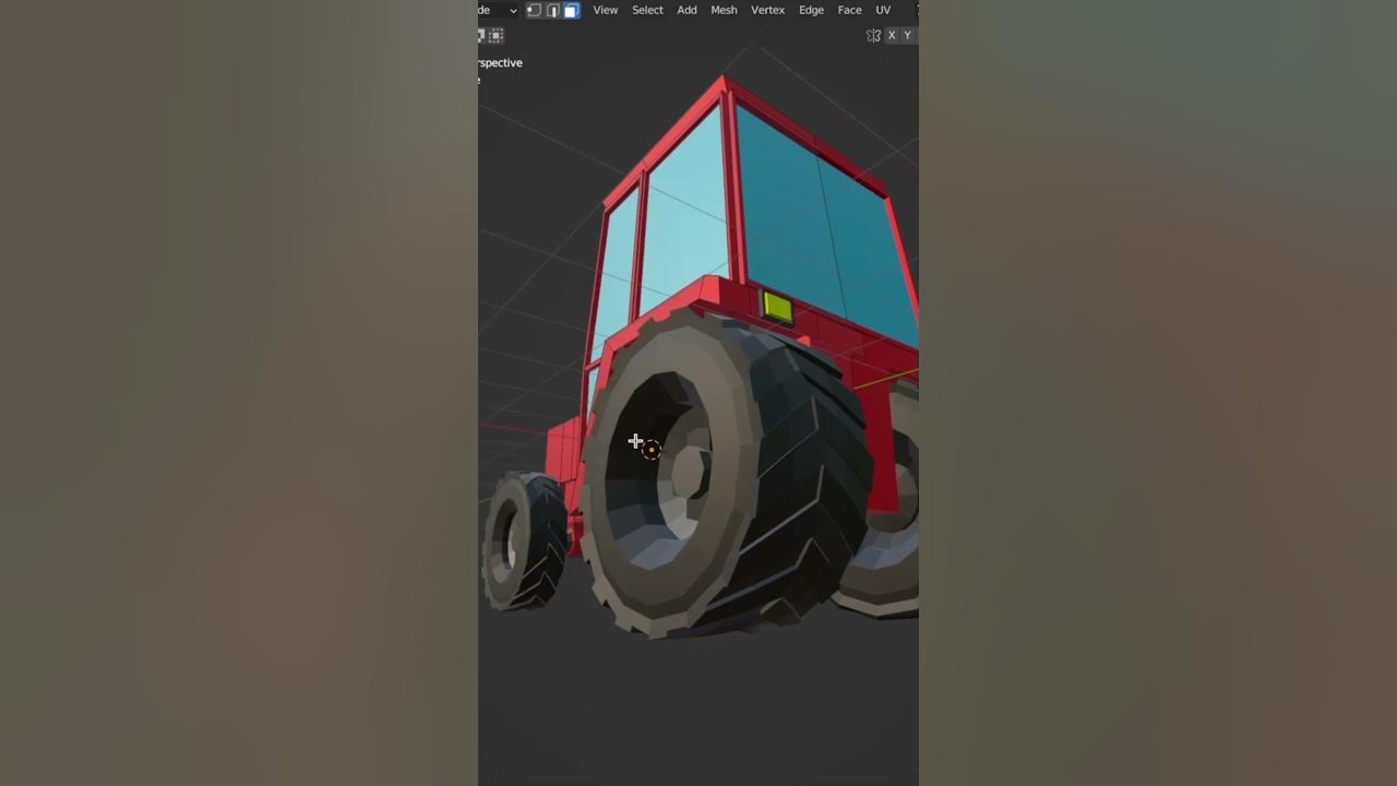 Low poly Farm - Creating First Tractor (Blender / Unity) - YouTube