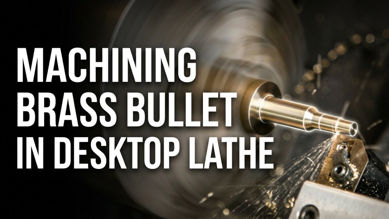 SC-512L: Machining a Decorative Brass Bullet - YouTube