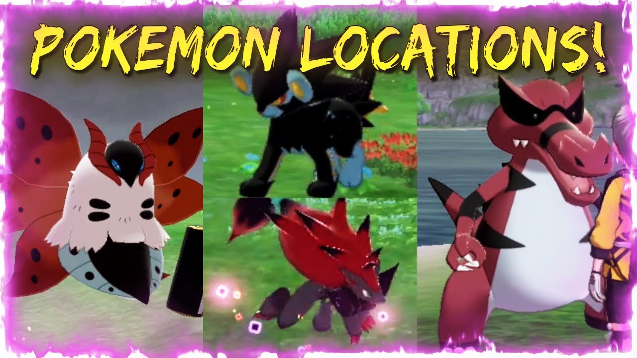 Where To Find Shinx & MORE Popular Pokemon Locations! Pokemon Sword and ...