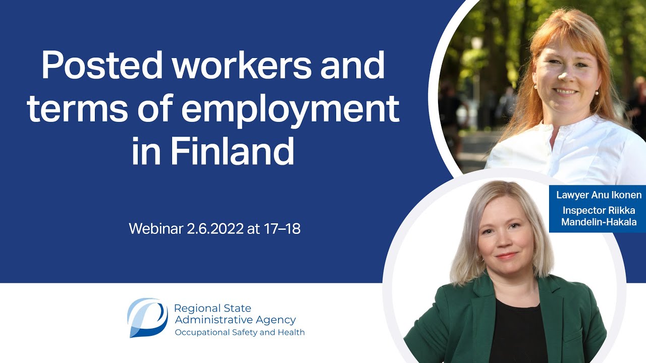 Webinar: Posted workers and terms of employment in Finland 1.6.2022 ...