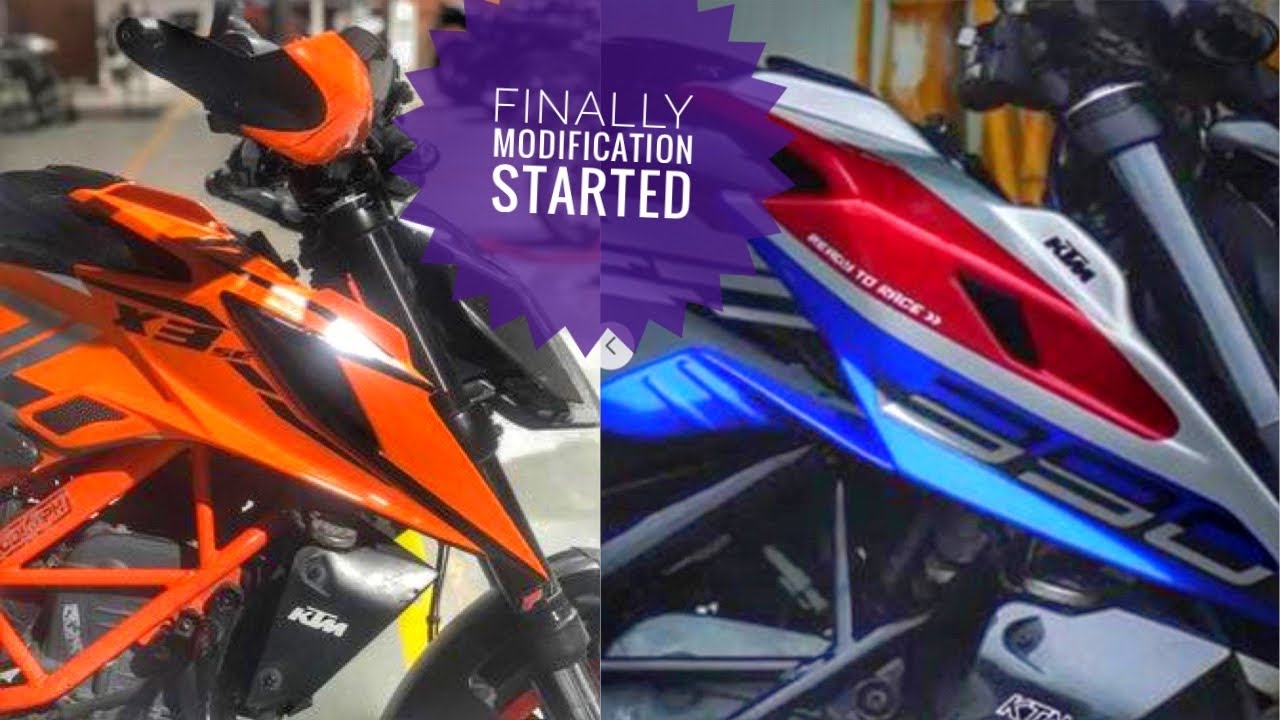 X3 Kit for Duke 390 and 250 Finally Duke ki modifications shuru ab ...