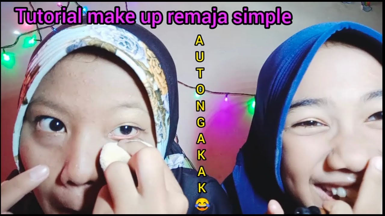 Tutorial make up remaja simple |auto ngakak😂 - YouTube