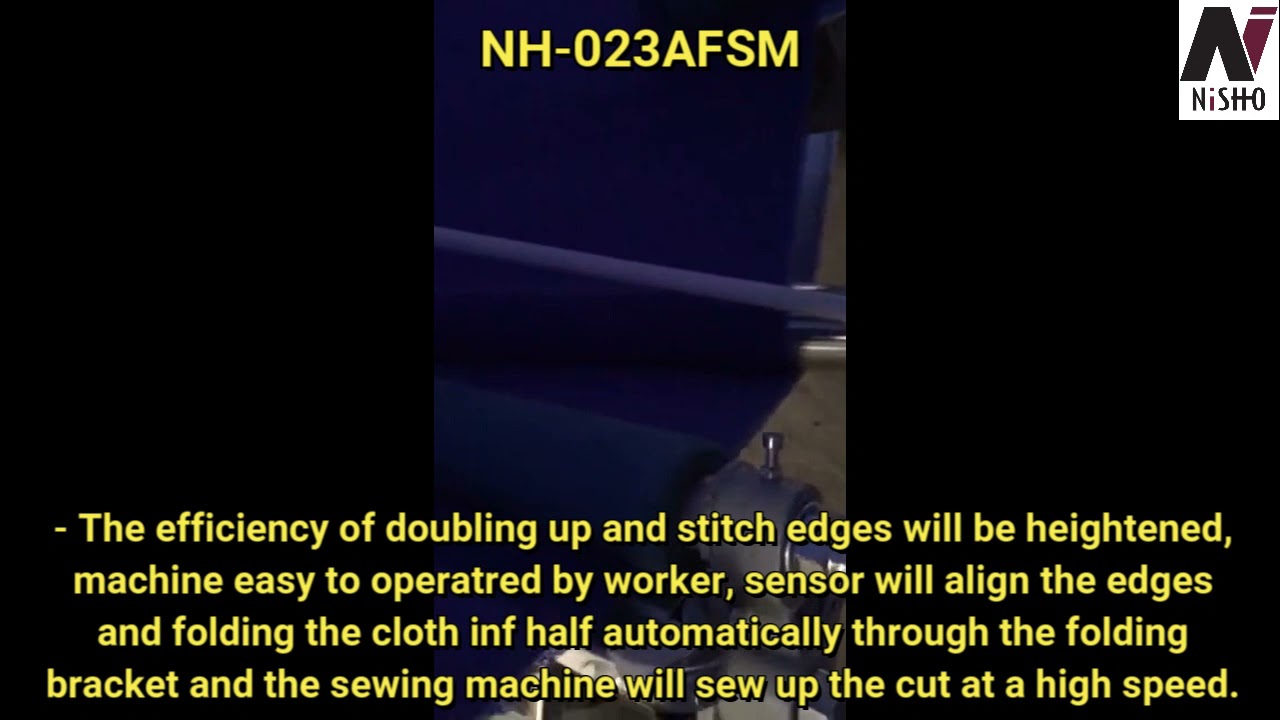 NISHO NH 023AFSM Auto Alignment & Folding Stitching & Winding Machine ...