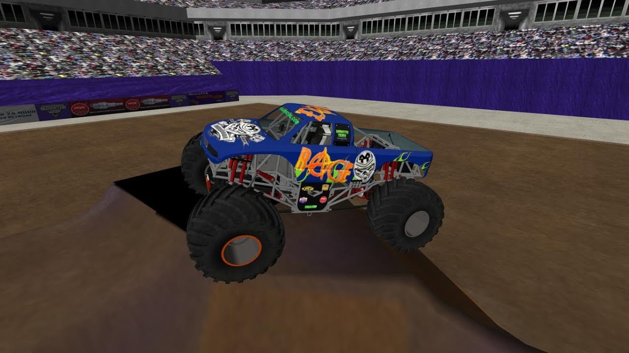 Monster Jam Rage Freestyle From San Antonio 2015 - Rigs Of Rods - YouTube