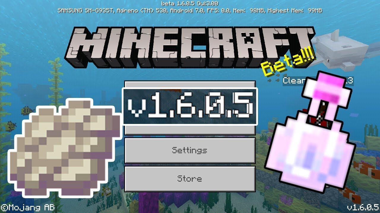 NEW BETA for Minecraft Bedrock || 1.6.0.5 || New Potion & Phantom ...