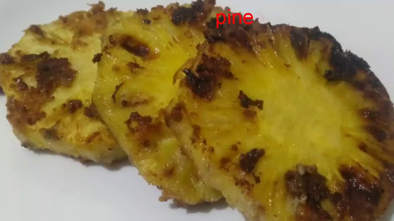 Pineapple fry/ grilled pineapple tasty starter recipe - YouTube