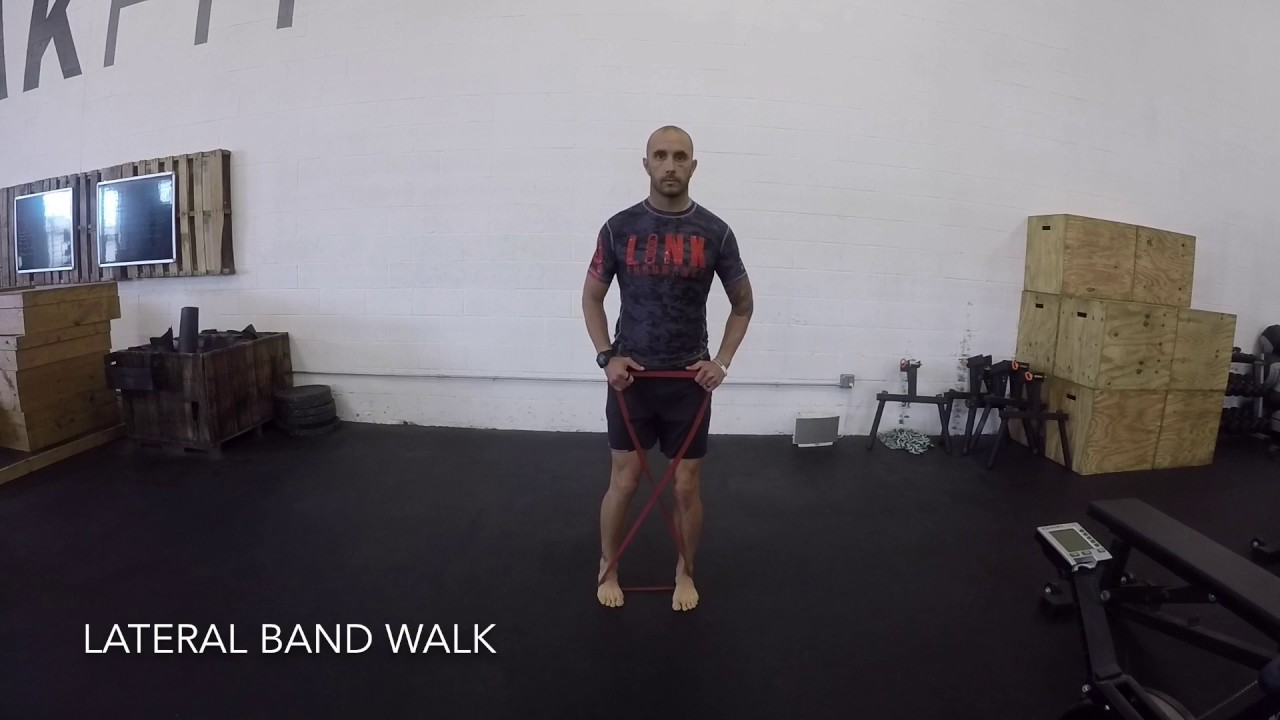 Lateral Band Walk - YouTube