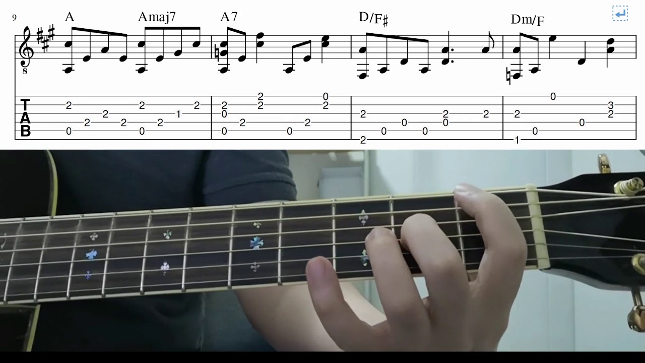 White Christmas - Easy Fingerstyle Guitar Playthough Tutorial Lesson ...