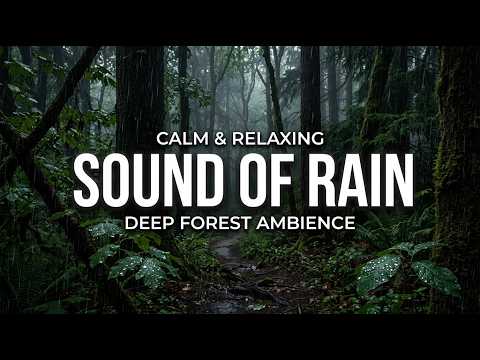 Ormanda Yağmur Sesi 🌧️ Rahatlatıcı Doğa Sesleri | Uyku, Ders ve Meditasyon