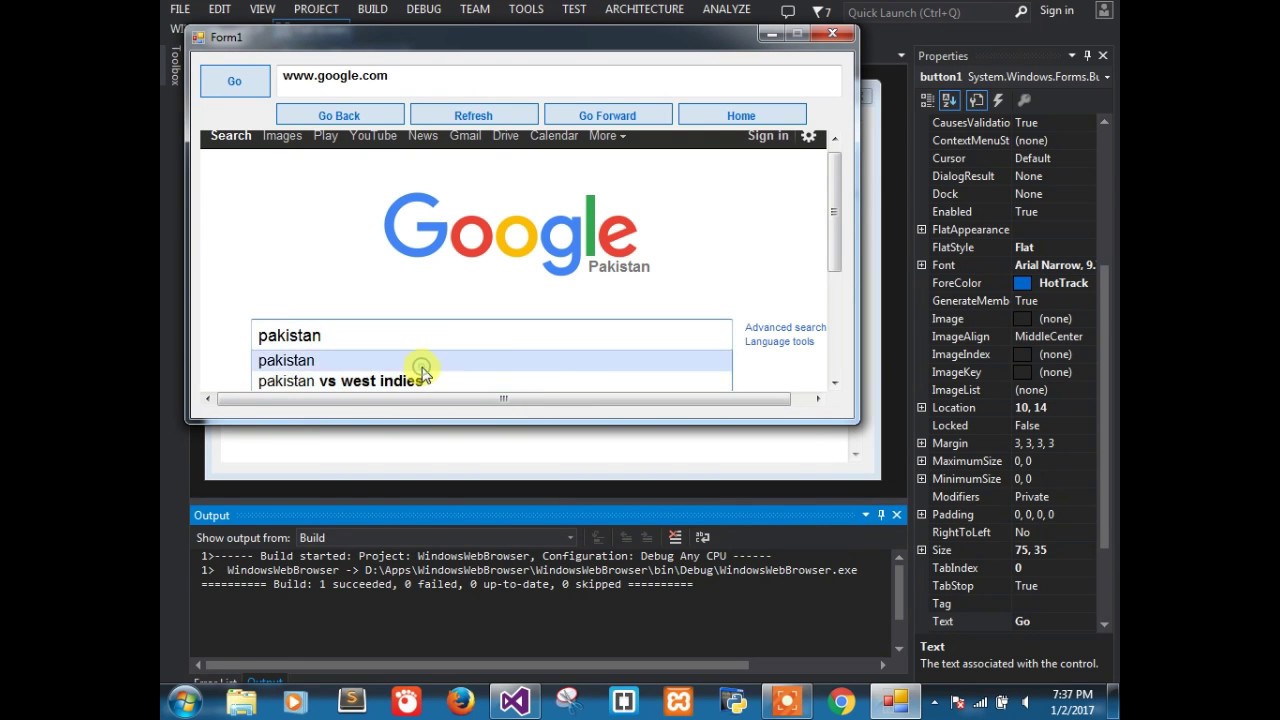 How To Make Simple Web Browser Using C Simple Coding Youtube 2071