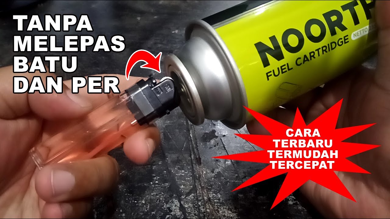 Trik Mengisi Korek Api Gas Tokai Dengan Cepat Tanpa Melepas Per Dan ...