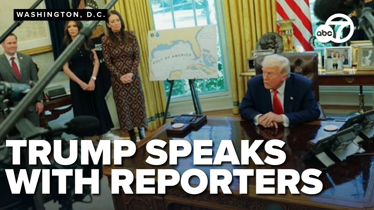 Trump answers reporters' questions inside the Oval Office - YouTube