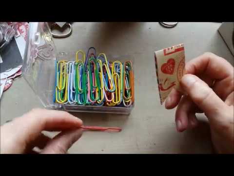 Making paperclip banners ~ process video - YouTube