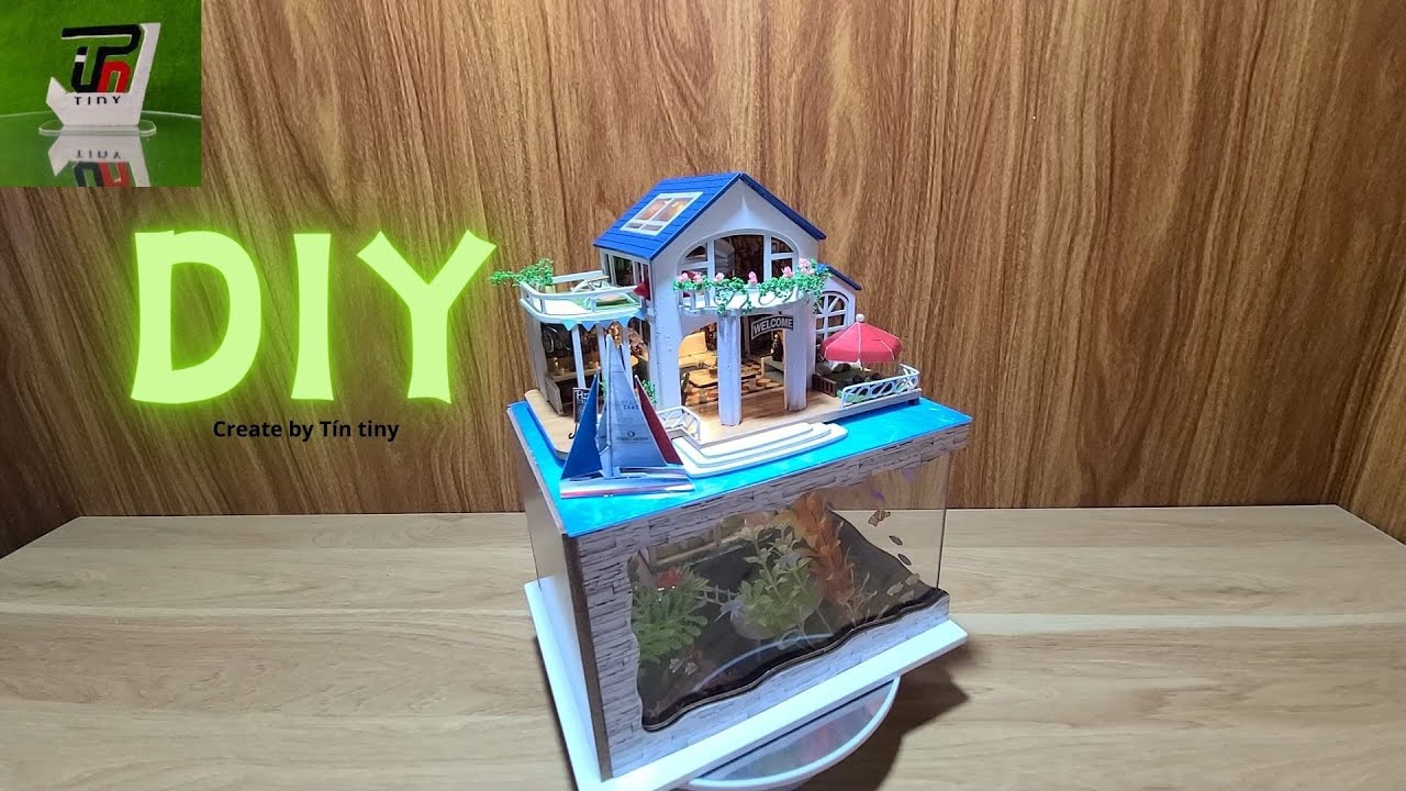DIY dollhouse:Paradise under the sea.(Thiên đường dưới biển). - YouTube