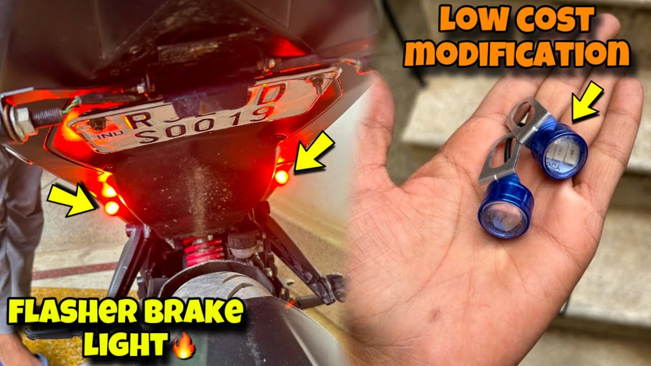 Low Cost Modification For Rs 200 🔥 || Modified Rs 200 || Flasher break ...