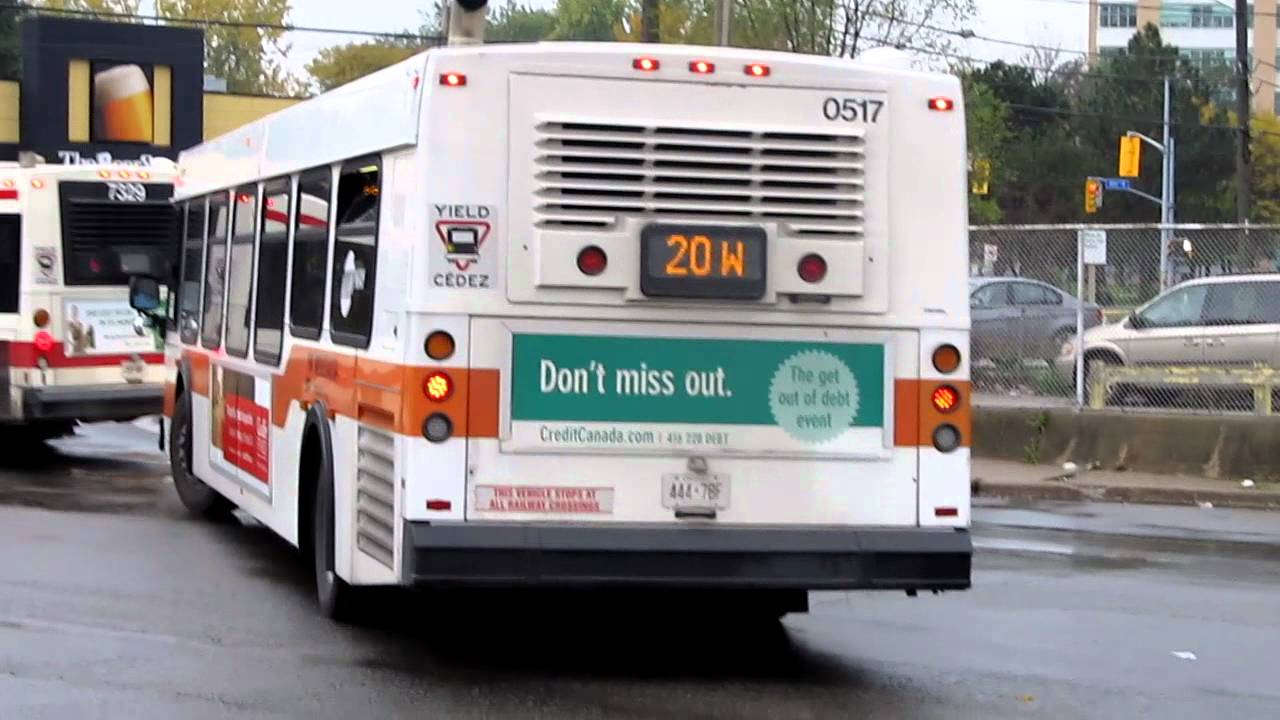 MiWay Transit New Flyer D40LF #0517 - YouTube