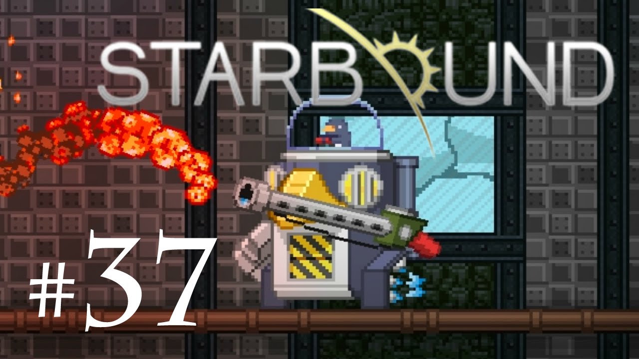Starbound Co-op (Part 37 - Shockhopper, the Penguin Mech Boss) - YouTube