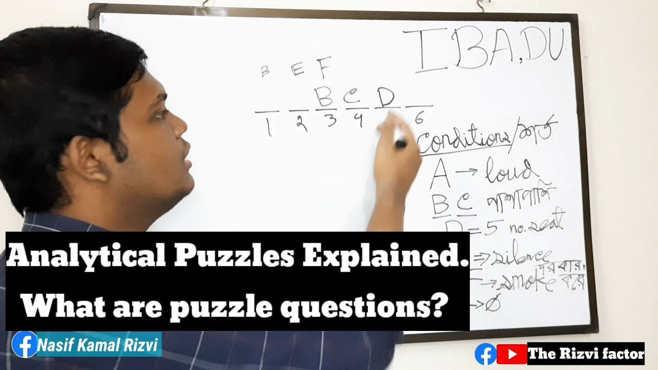 Analytical Puzzles, IBA BBA MBA eMBA admission test analytical part ...
