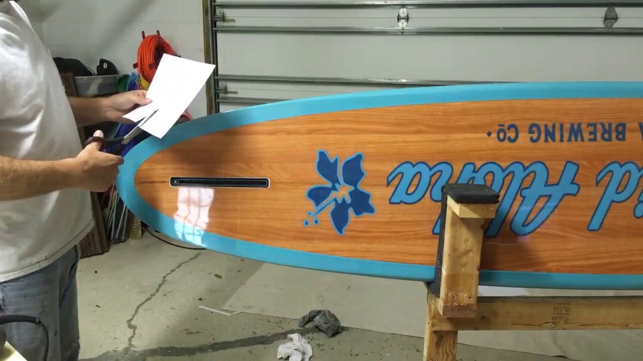 Building and installing surfboard display racks at the tiki hut-Time ...