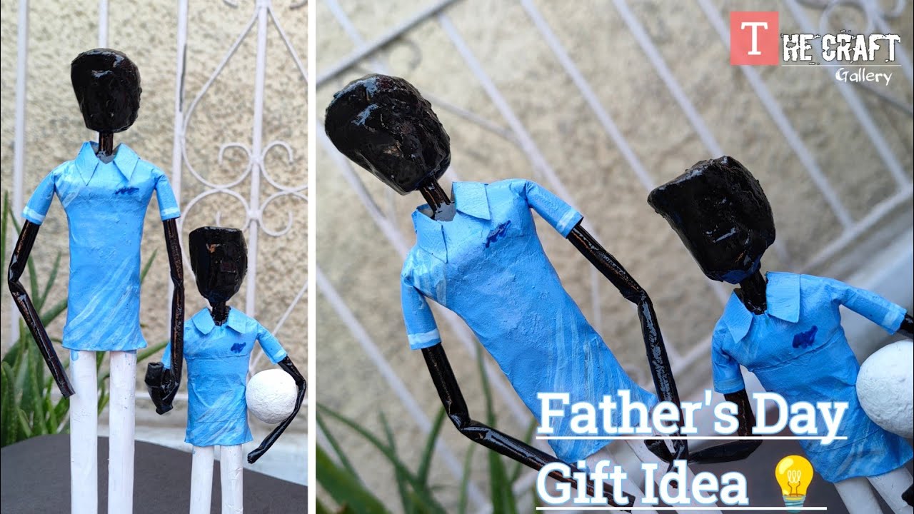 Father's Day Newspaper Craft || Father & Son Special Craft | Newspaper ...