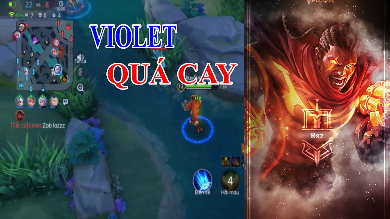 kenz chơi Raz Hành Violet quá cay luôn - YouTube