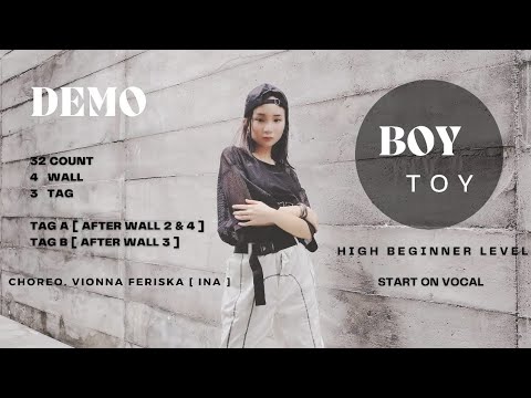 BOY TOY LINE DANCE DEMO || Choreo . VIONNA FERISKA [ INA ]