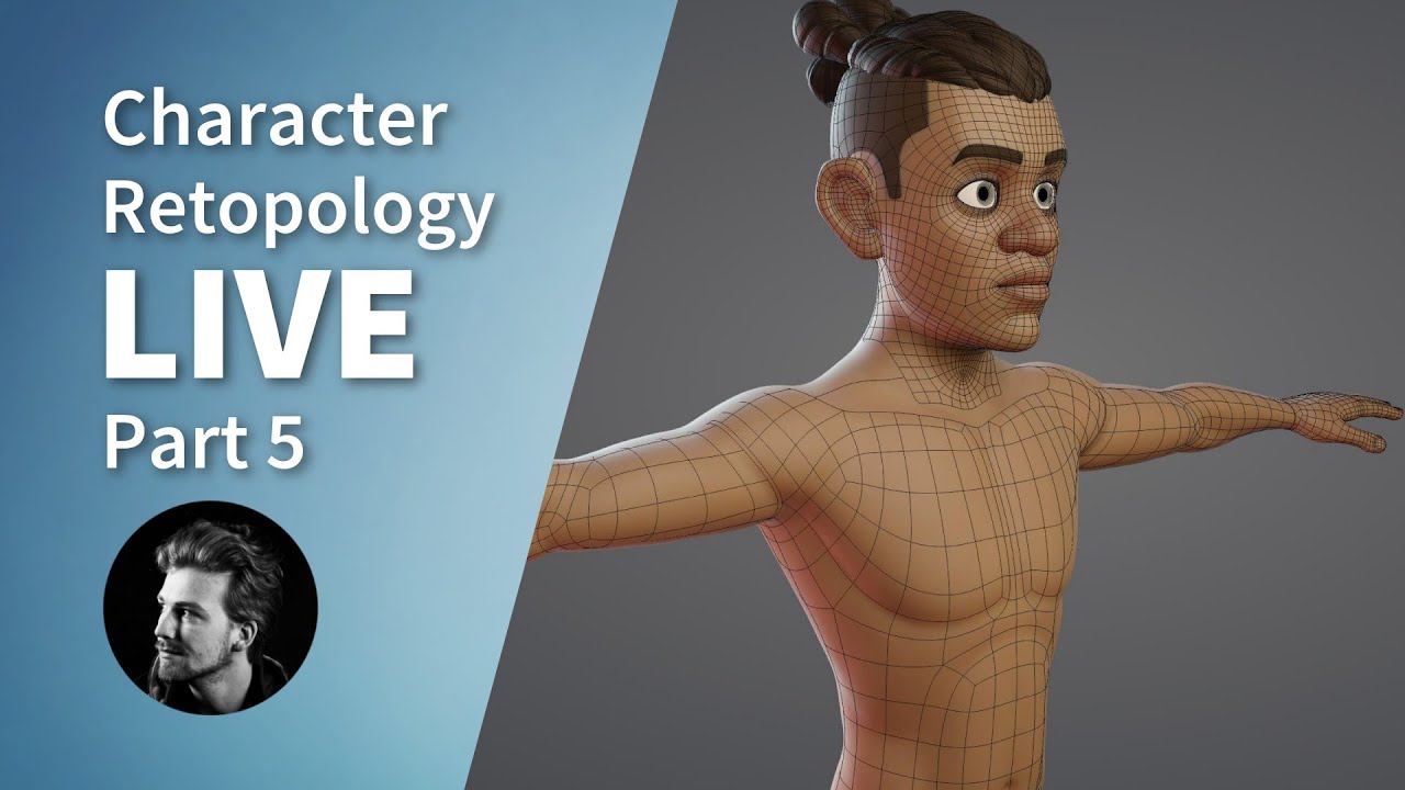 Snow - Stylized Character Retopology Live #5 - YouTube