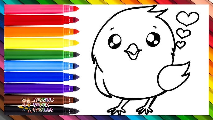 Comment Dessiner Un Oiseau Pour Les Enfants Dessin Facile Pigeon