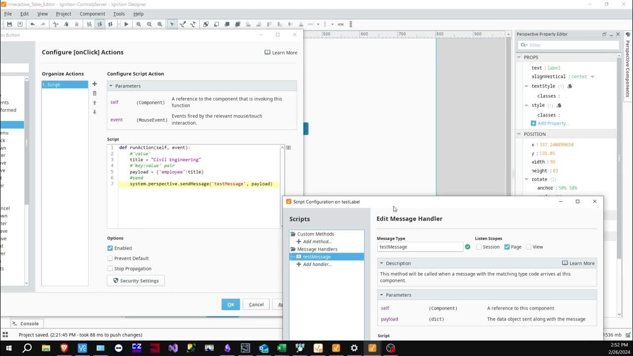 Using Message Handlers Ndmessage Keyvalue Pair Ignition