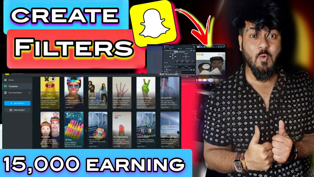 Earn with Snapchat fillters | how to create snapchat fillter | how to ...