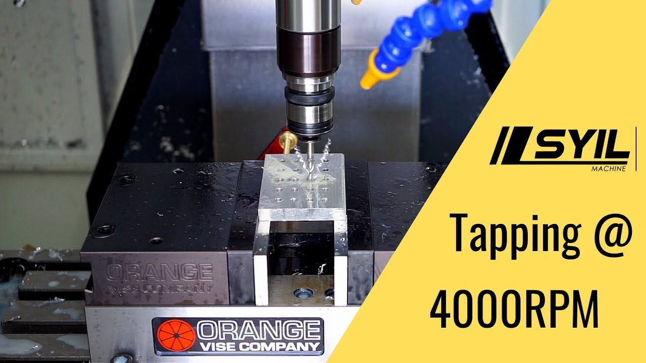 Crazy Fast Tapping on my Syil X7 CNC Mill - YouTube