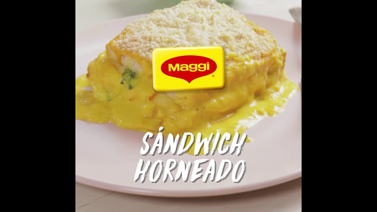 Sandwich Horneado con Sazón Completo MAGGI® con Bija - YouTube