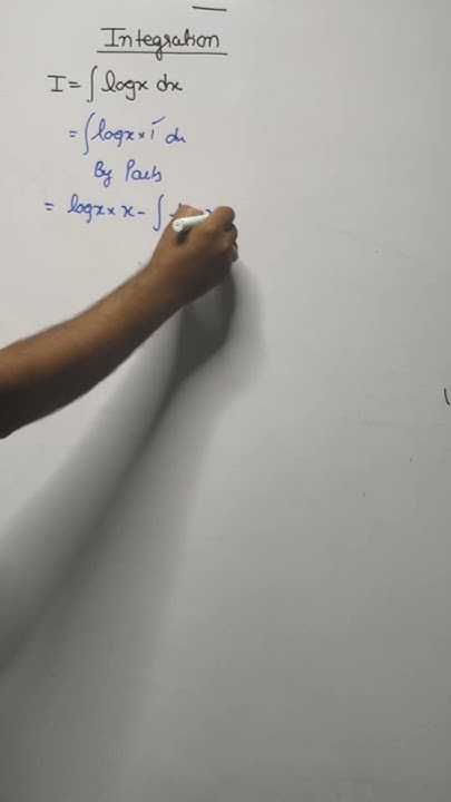 Integral of logarithmic function #integration #shorts #viralshorts ...