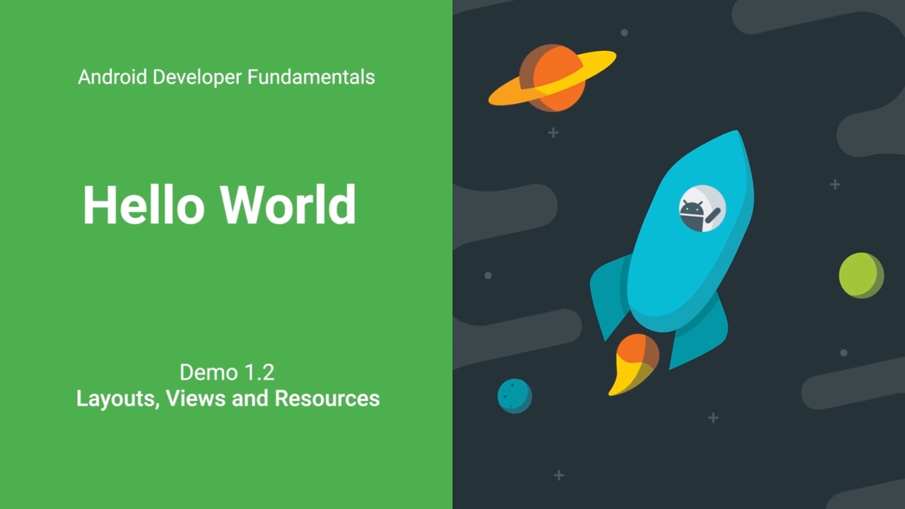 Layouts Views And Resources Demo Android Development Fundamentals Unit 1 Lesson 12 Youtube