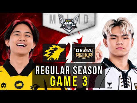 ONIC ID vs DEWA UNITED 🔥 GAME 3 | MPL ID SEASON 18 | REGULAR SEASON