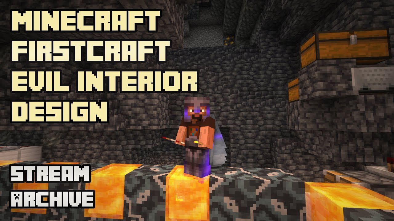 Minecraft: FirstCraft - Evil Lair Interior Design - YouTube