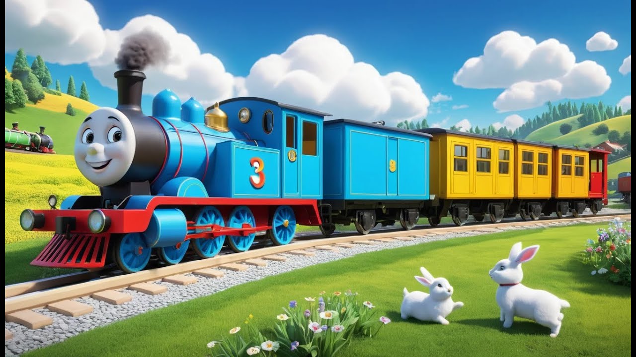 The Train on the Track Goes Choo Choo | Fun Train Song for Kids ...