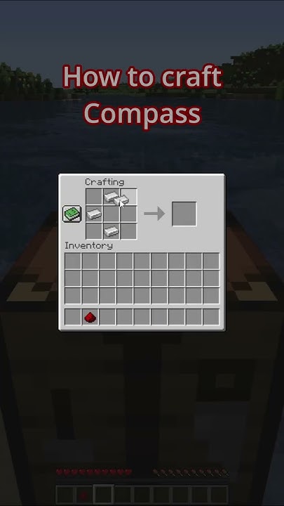 How to Craft Compass in 3.5 seconds! #shorts #minecraft # ...