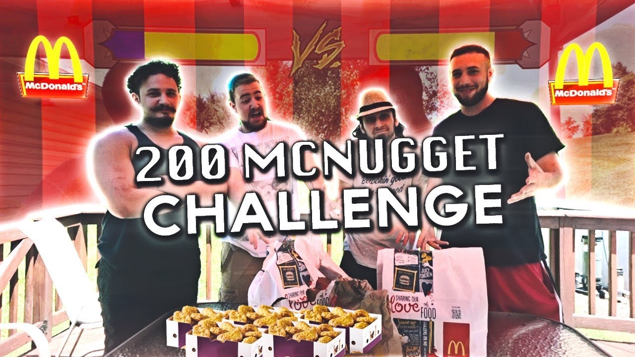200 MCNUGGET CHALLENGE OR GET SMACKED!!!! - YouTube