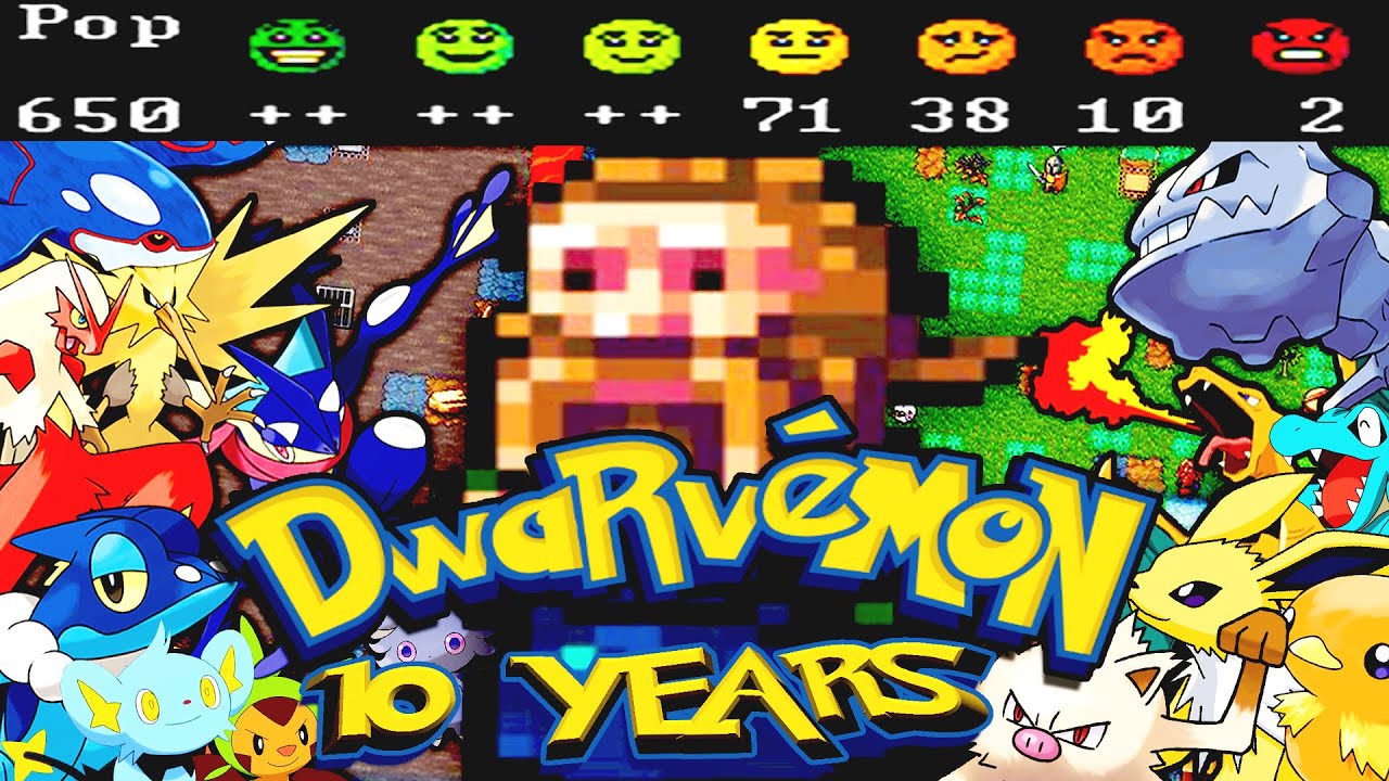 I Spent 10 YEARS Playing Dwarf Fortress with POKEMON - YouTube
