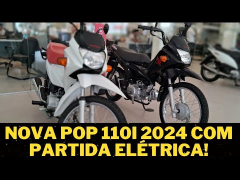 ️NOVA POP 110I 2024 COM PARTIDA ELÉTRICA? PREÇO E DETALHES. #2024 #pop ...