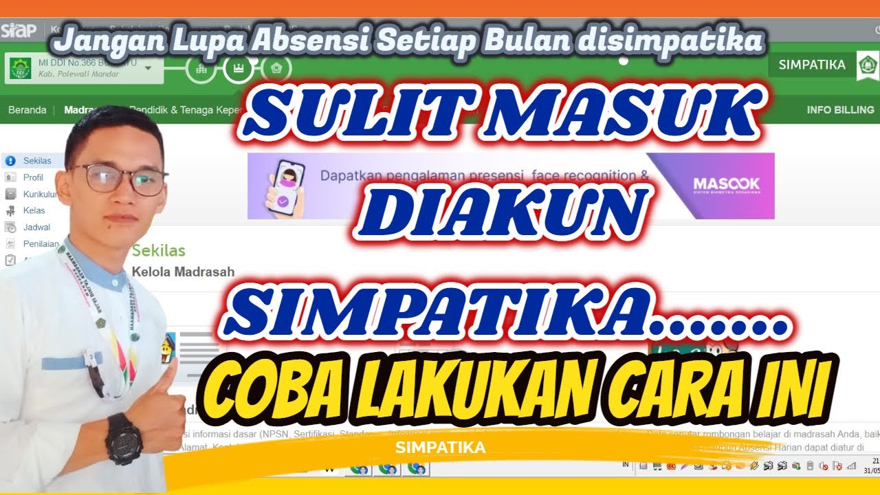 CARA LOGIN SIMPATIKA DENGAN MUDAH - YouTube