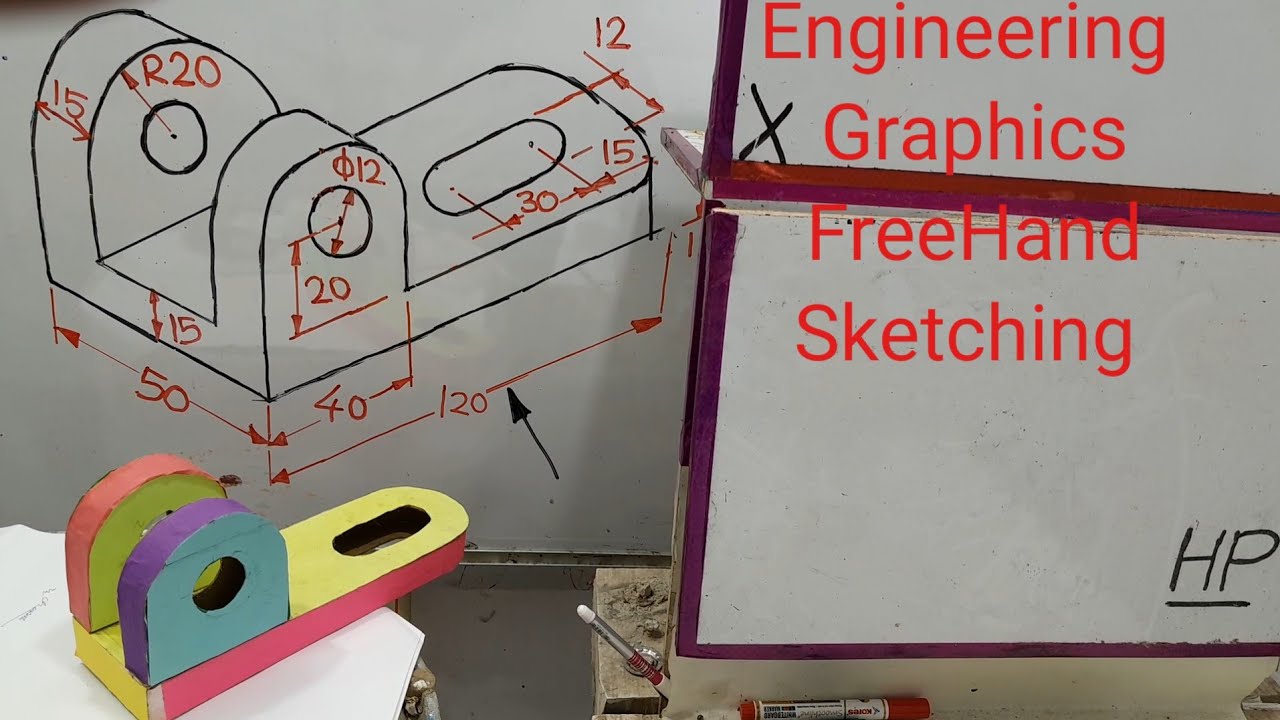 Engineering Graphics FreeHand Sketching in Tamil - YouTube