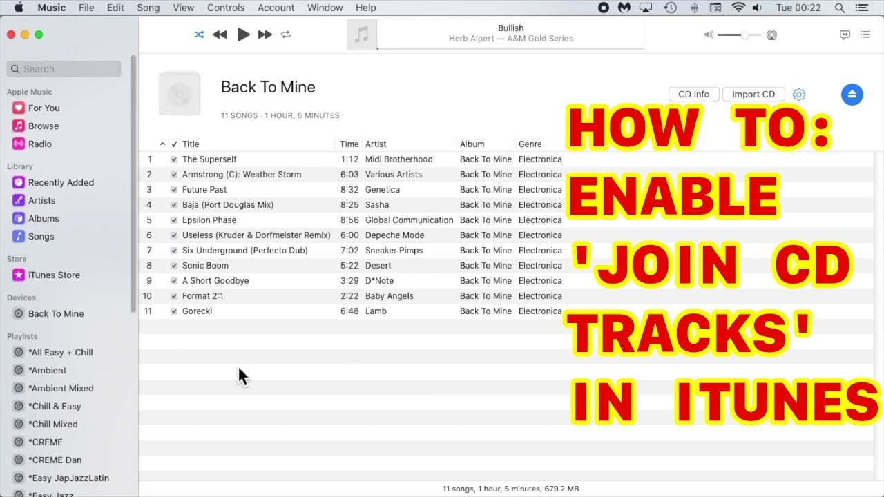 How to Enable 'Join CD Tracks' In Apple Music / iTunes - YouTube