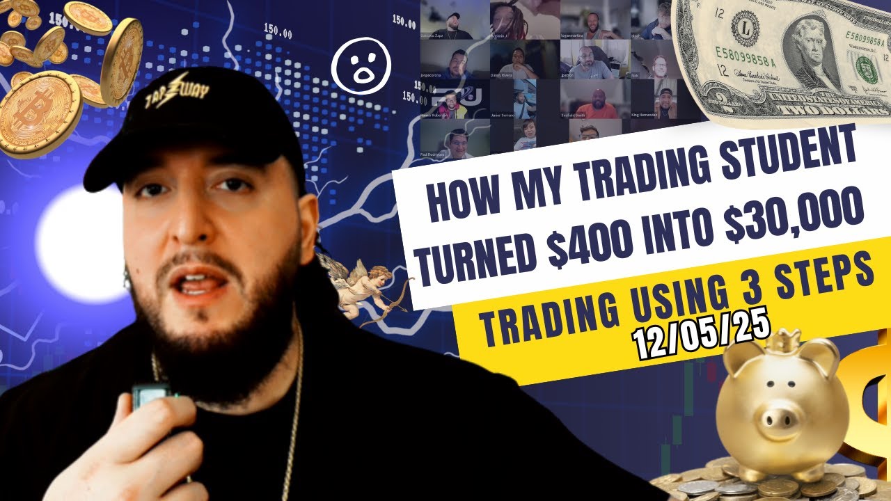 Trading Student Turned $400 Into $30,000 Trading Using 3 Steps - YouTube